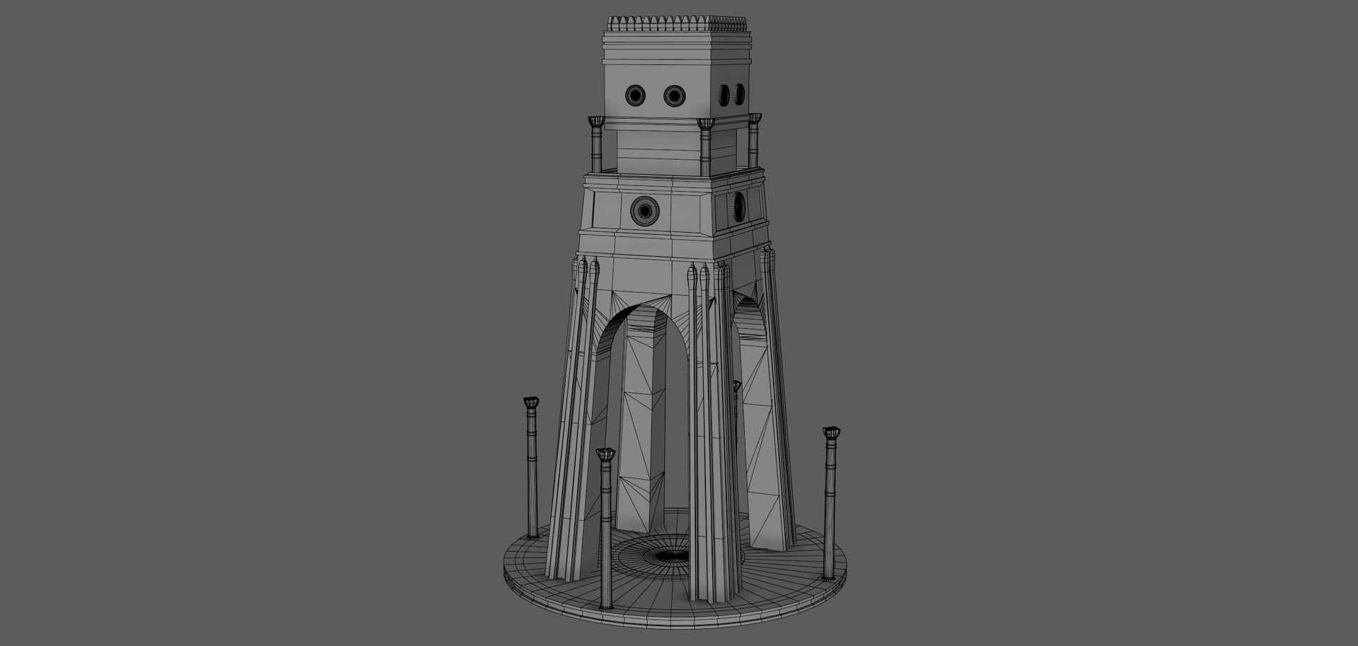Ishtar Tower Arch 3D - TurboSquid 2220980