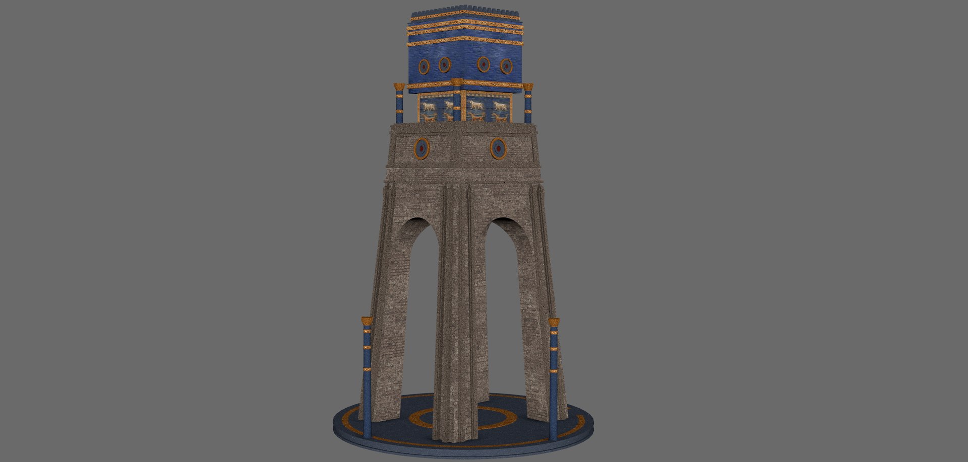 Ishtar Tower Arch 3D - TurboSquid 2220980