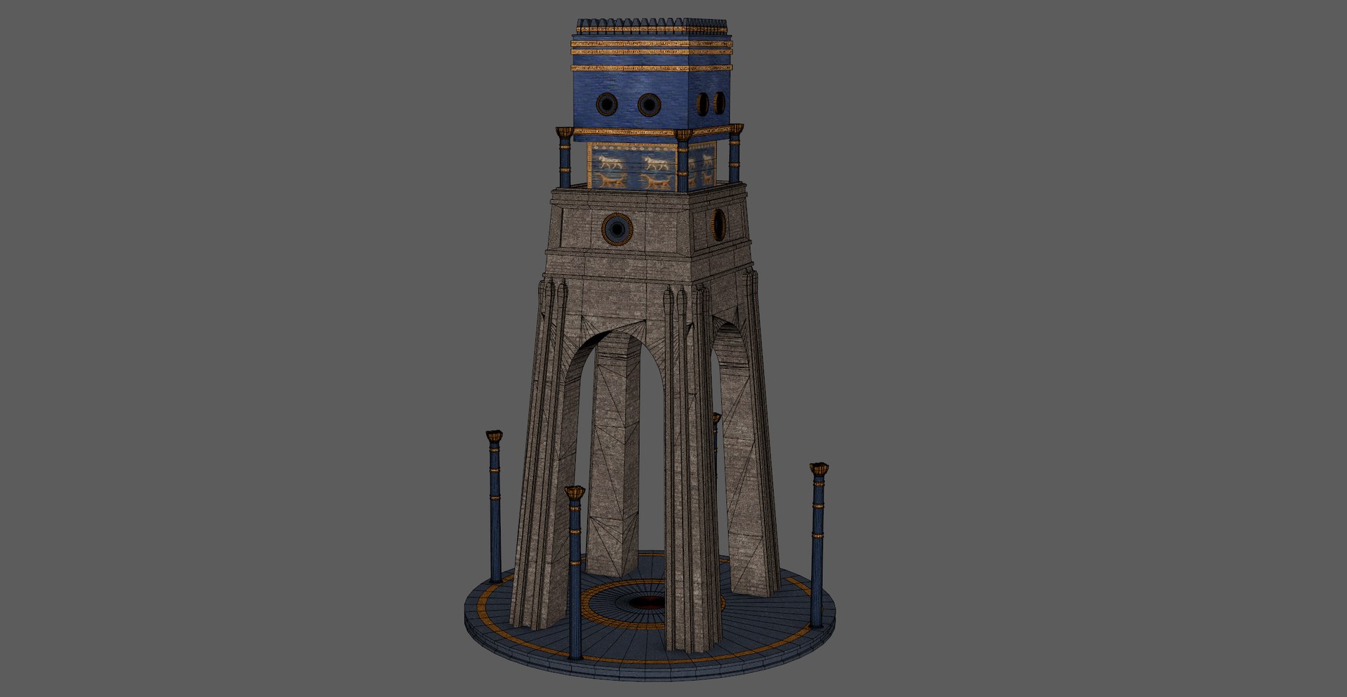 Ishtar Tower Arch 3D - TurboSquid 2220980