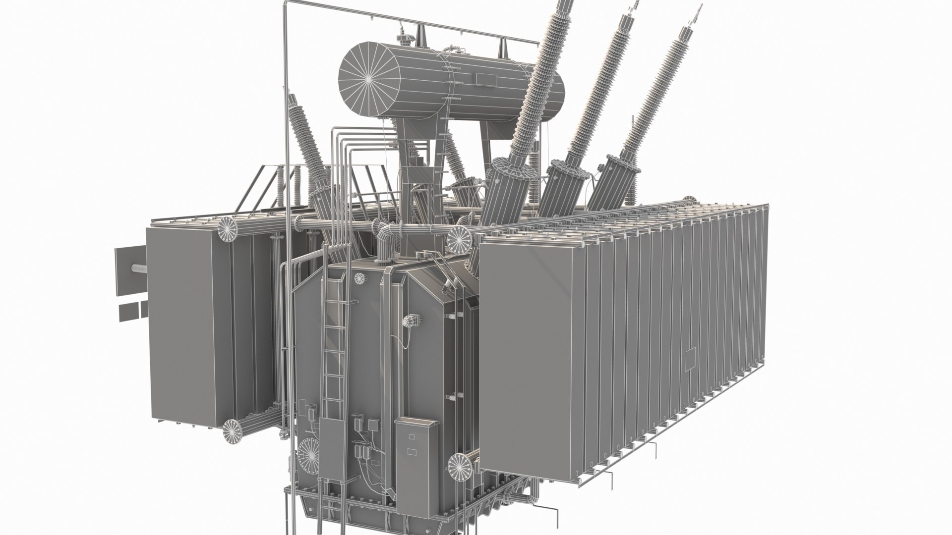 High Voltage Transformer 3D Model - TurboSquid 2313455