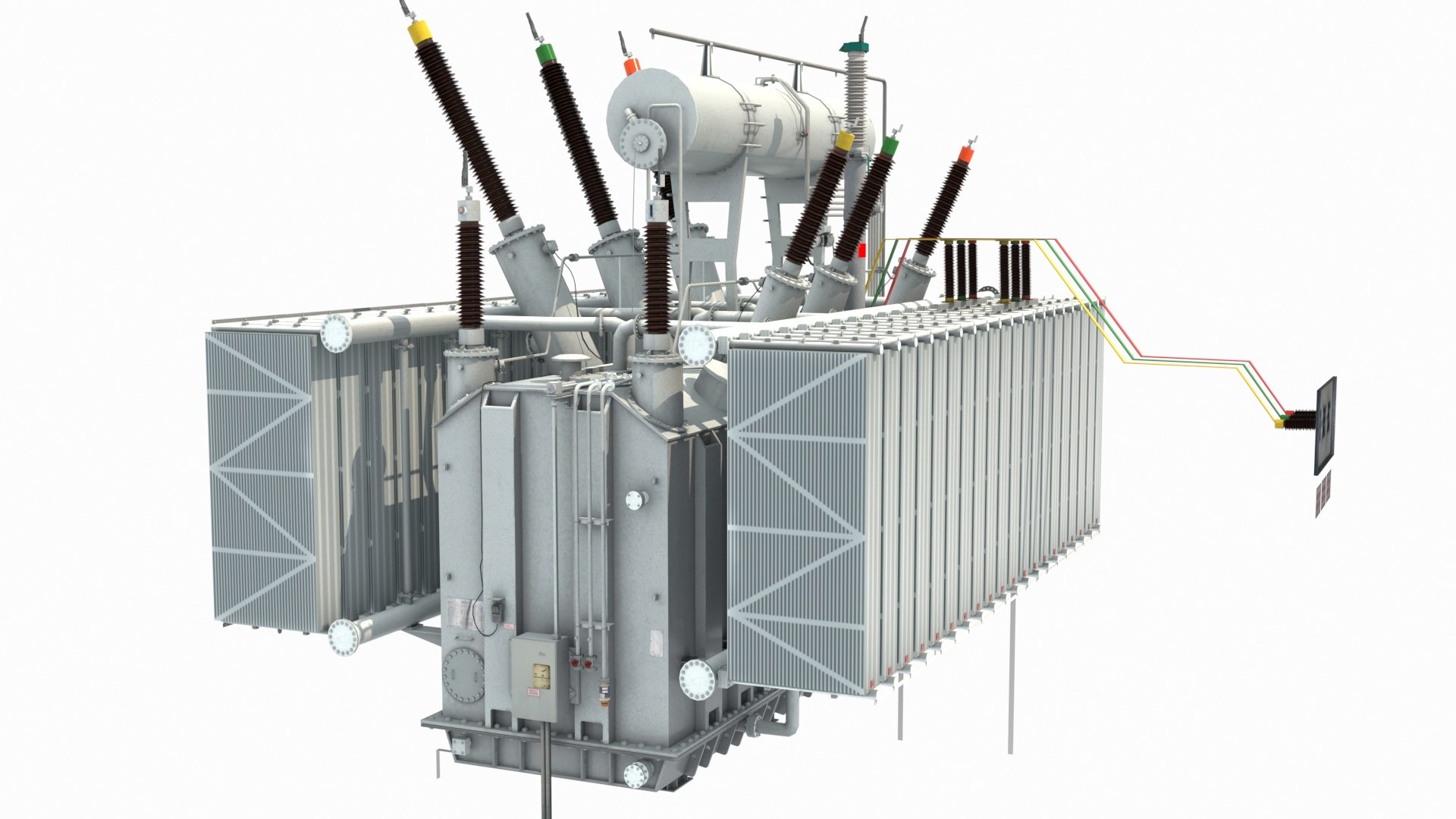 High Voltage Transformer 3D Model - TurboSquid 2313455