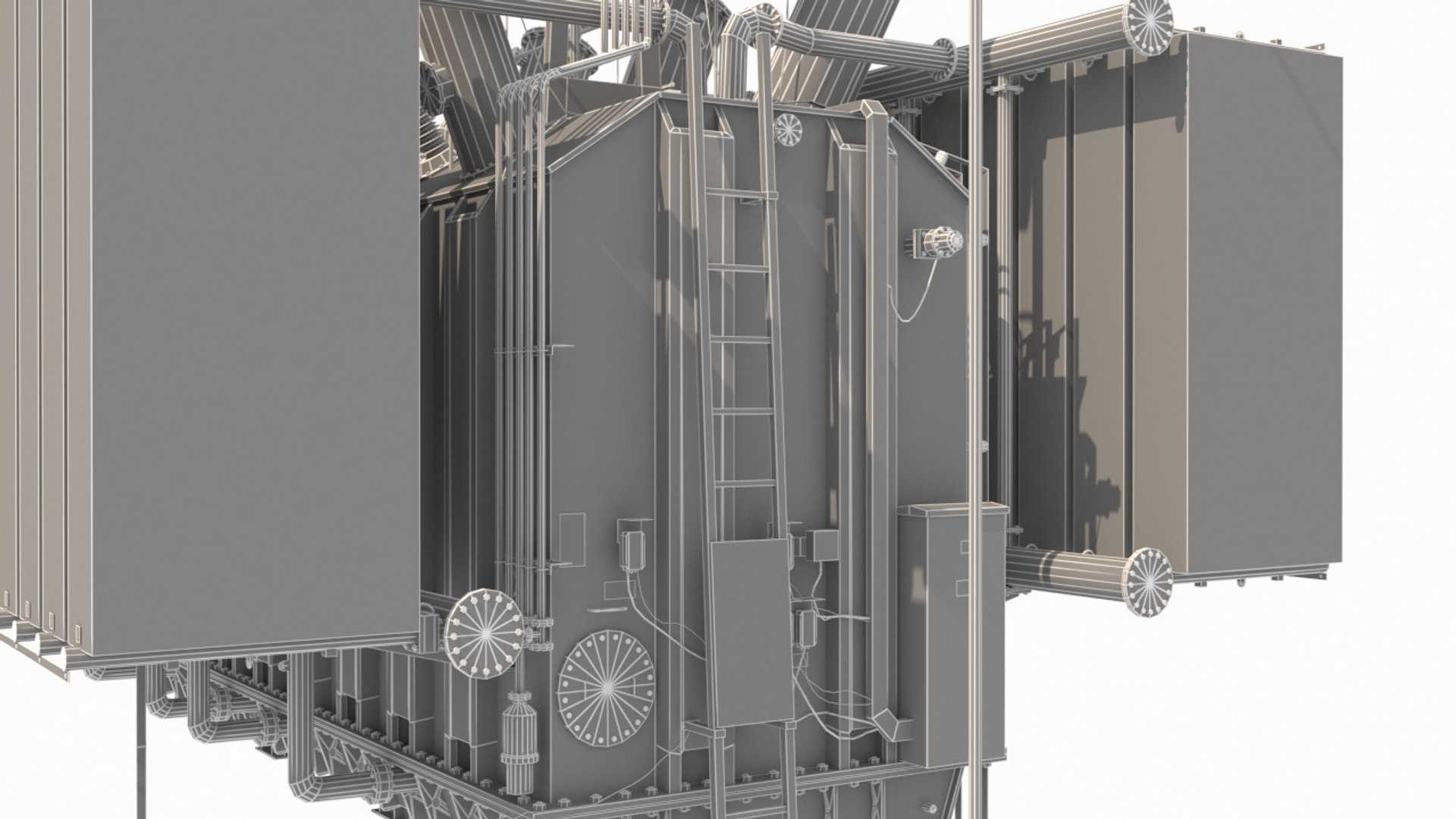 High Voltage Transformer 3D Model - TurboSquid 2313455
