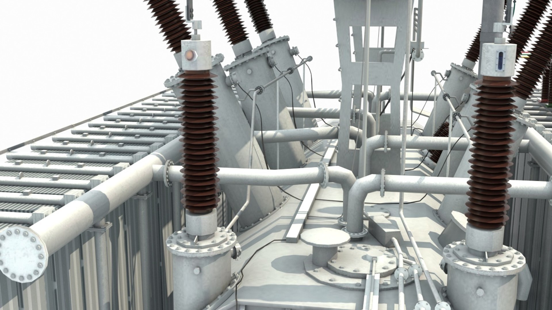 High Voltage Transformer 3D Model - TurboSquid 2313455