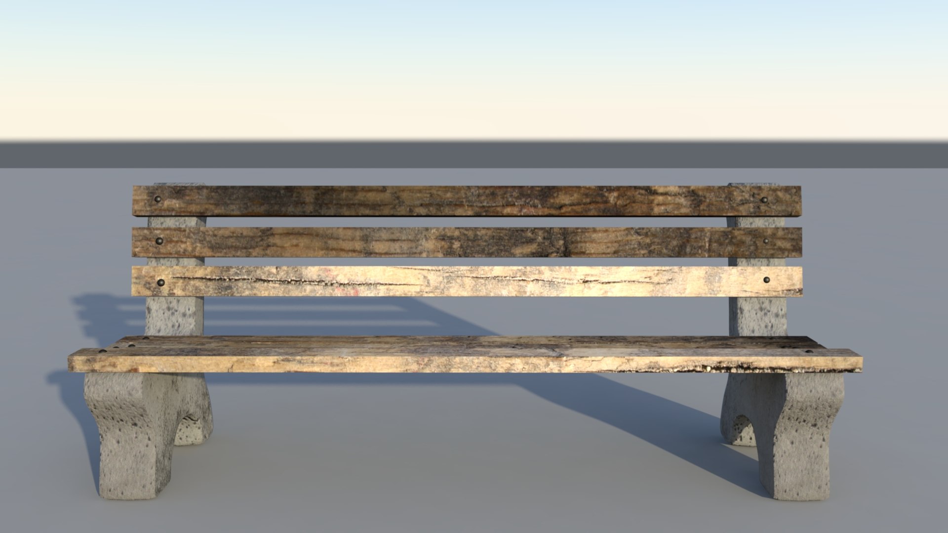 3d Model Park Bench