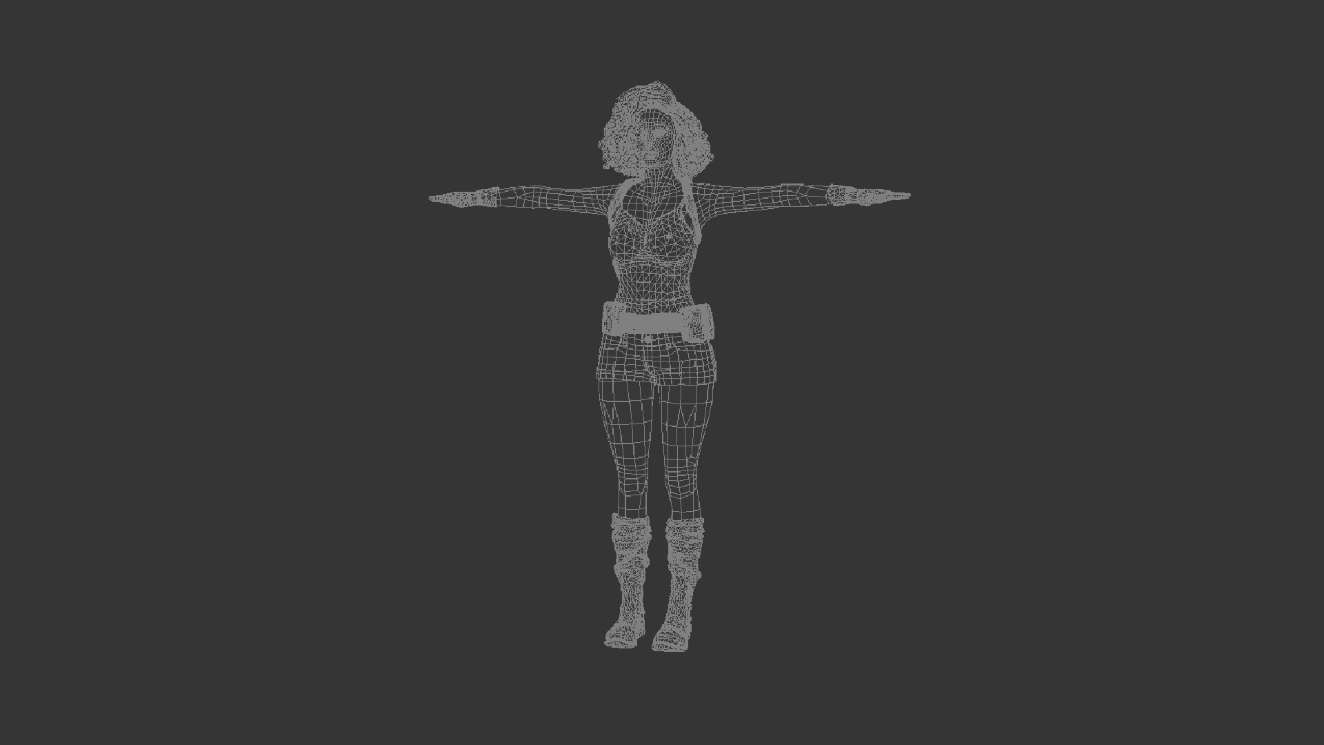 3D Action Girl - TurboSquid 2189906