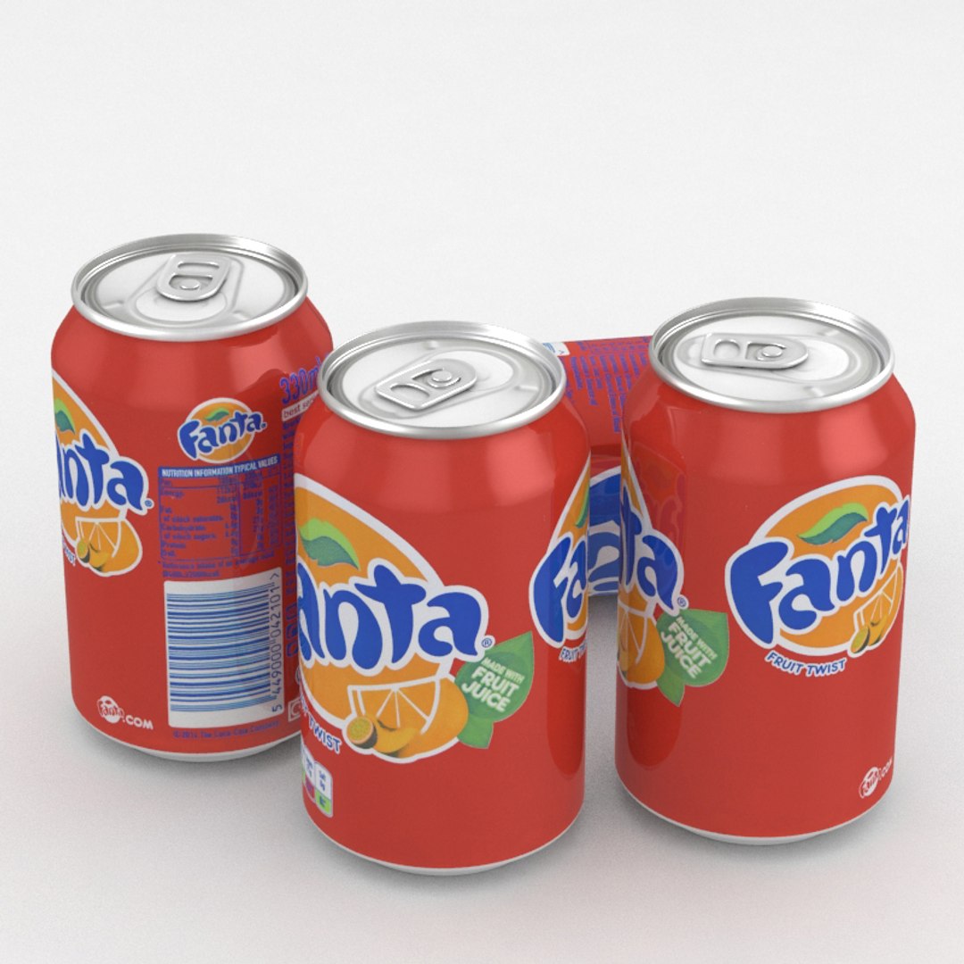 Beverage Fanta Fruit 3D Model - TurboSquid 1178303