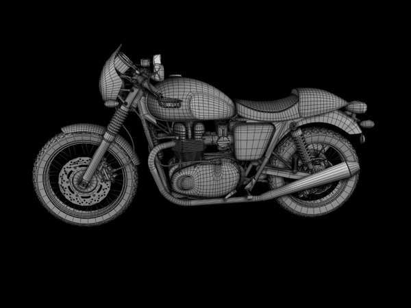 3d triumph thruxton 2011 model