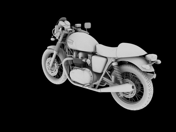 3d triumph thruxton 2011 model