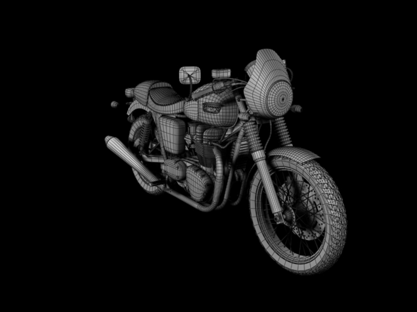 3d Triumph Thruxton 2011 Model
