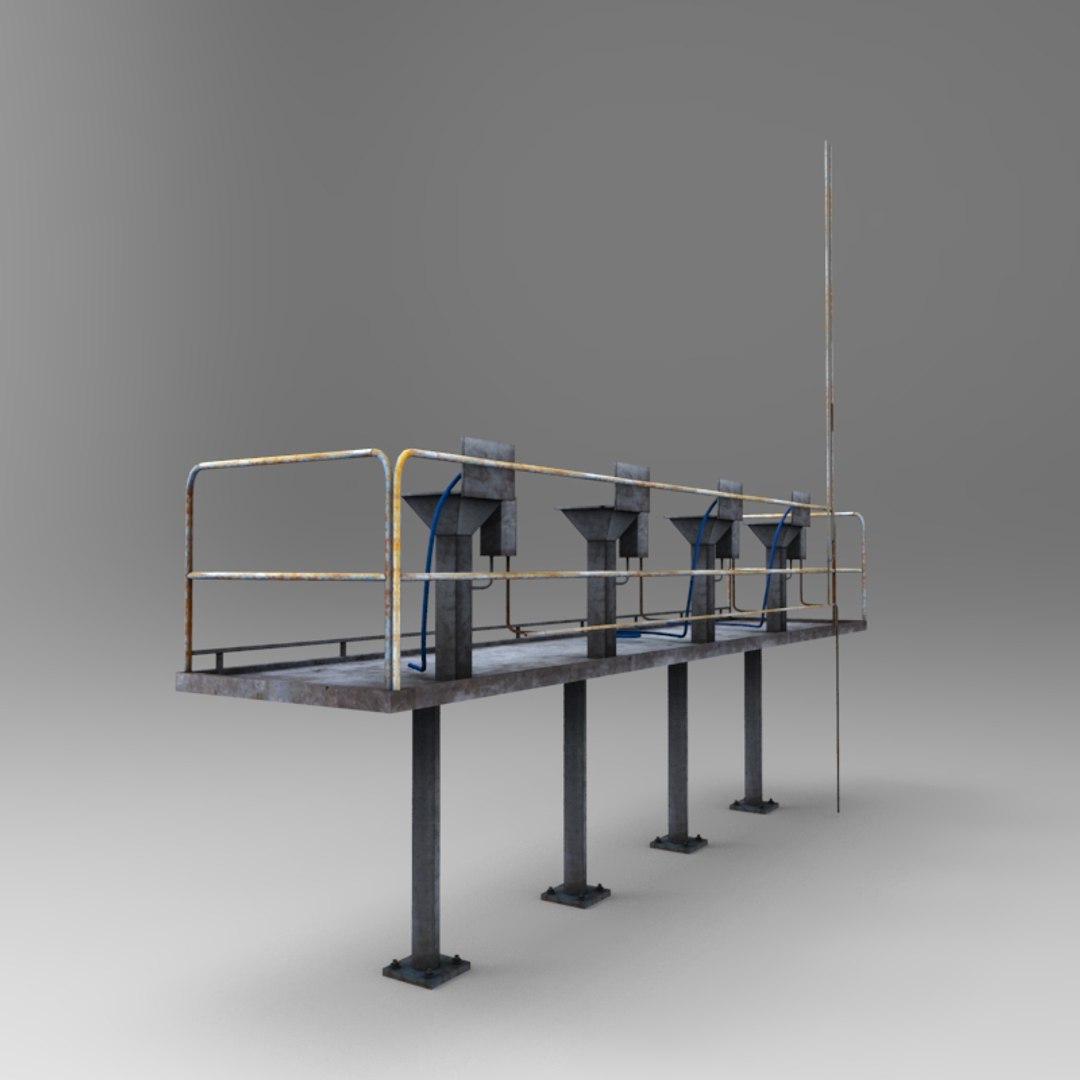 Standing Platform Prop 3d Model