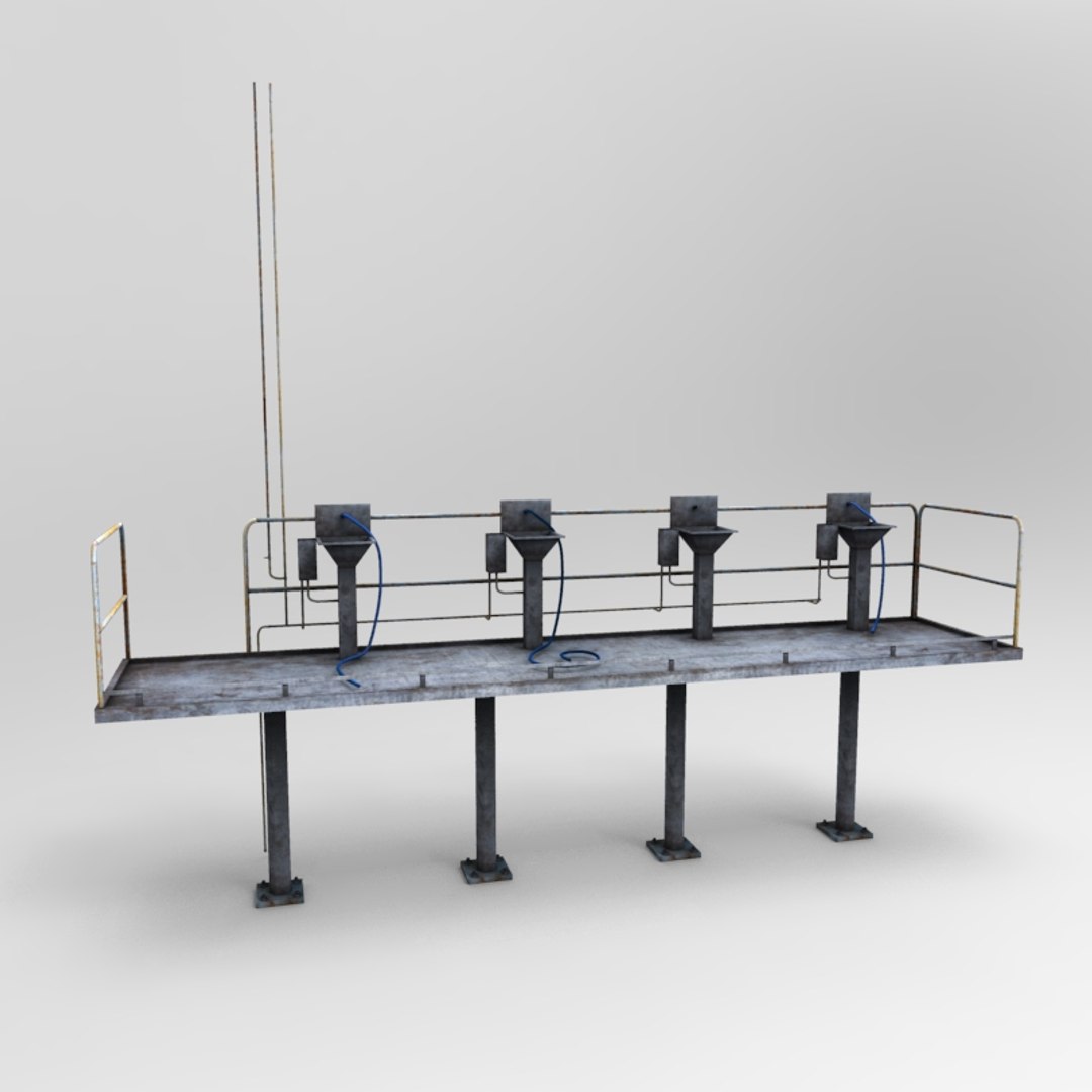 Standing Platform Prop 3d Model