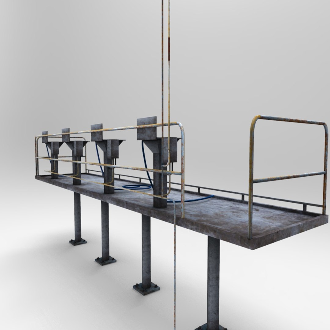 Standing Platform Prop 3d Model