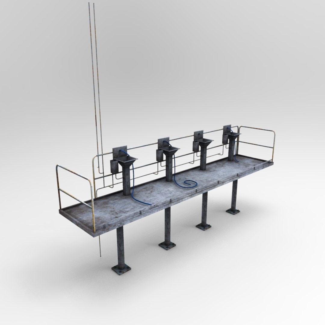 Standing Platform Prop 3d Model