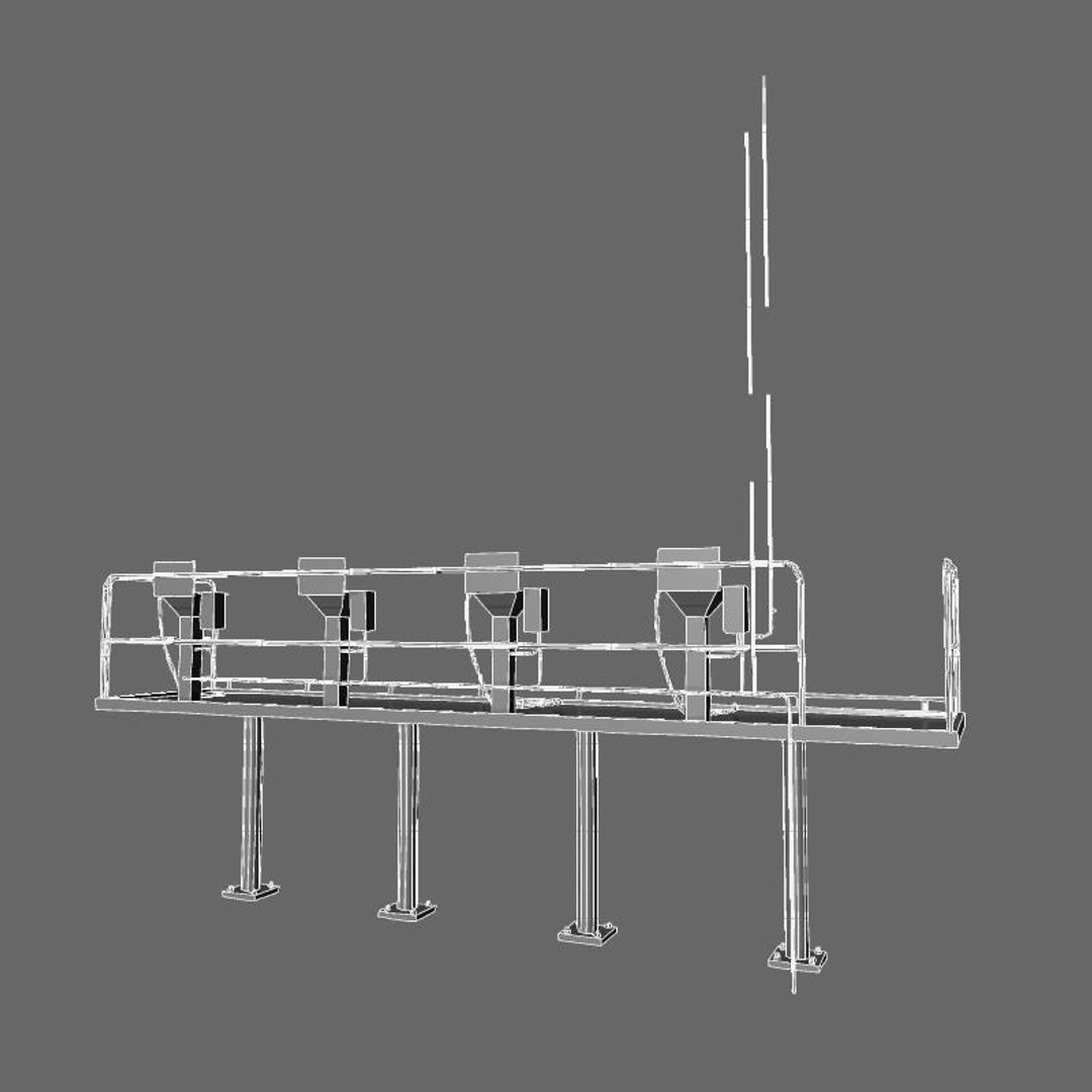 Standing Platform Prop 3d Model
