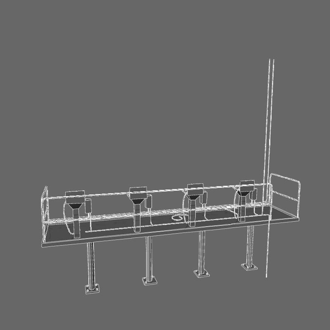 Standing Platform Prop 3d Model