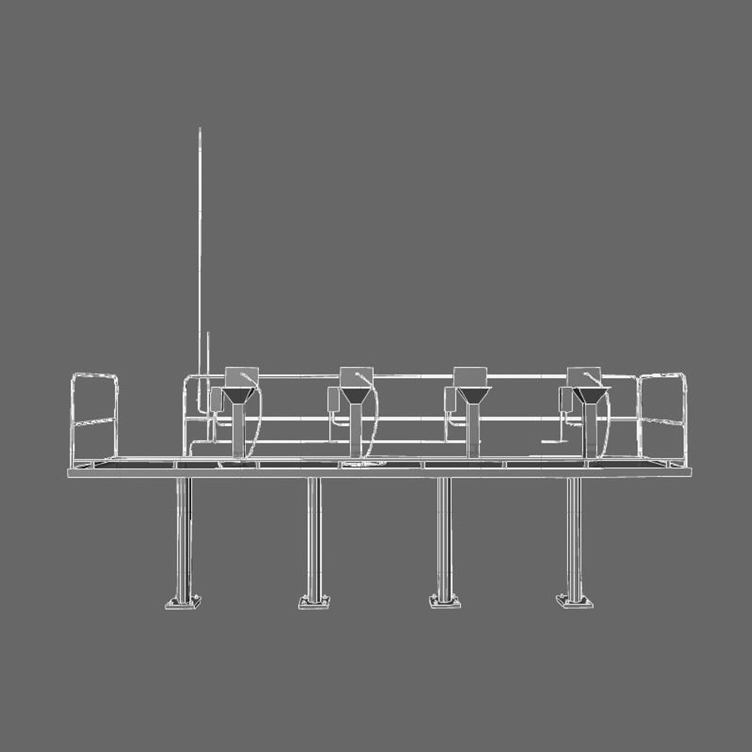 Standing Platform Prop 3d Model