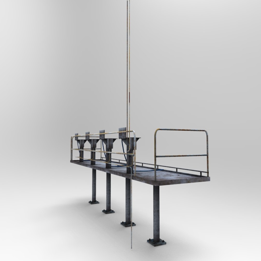 Standing Platform Prop 3d Model