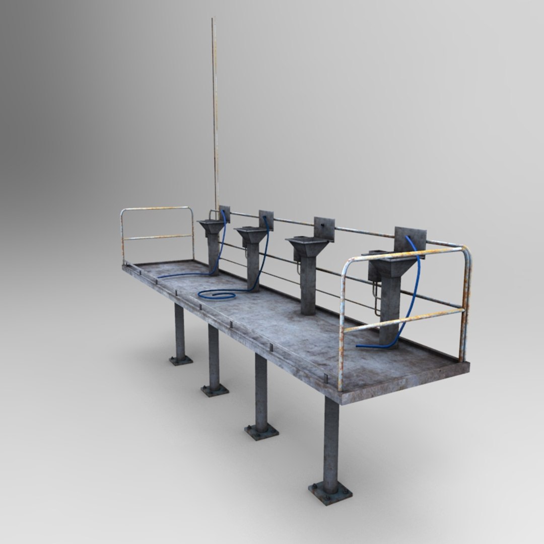 Standing Platform Prop 3d Model