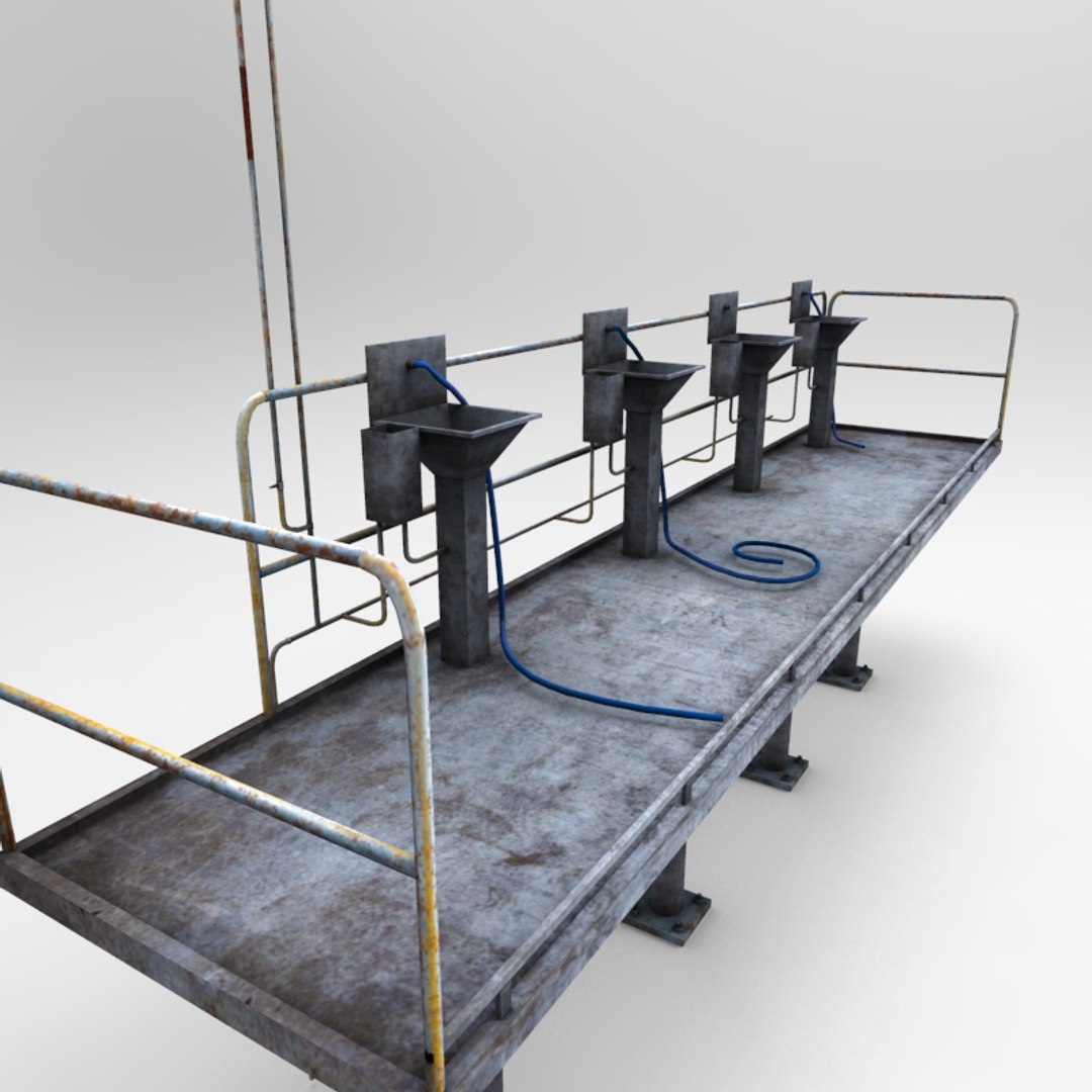 Standing Platform Prop 3d Model