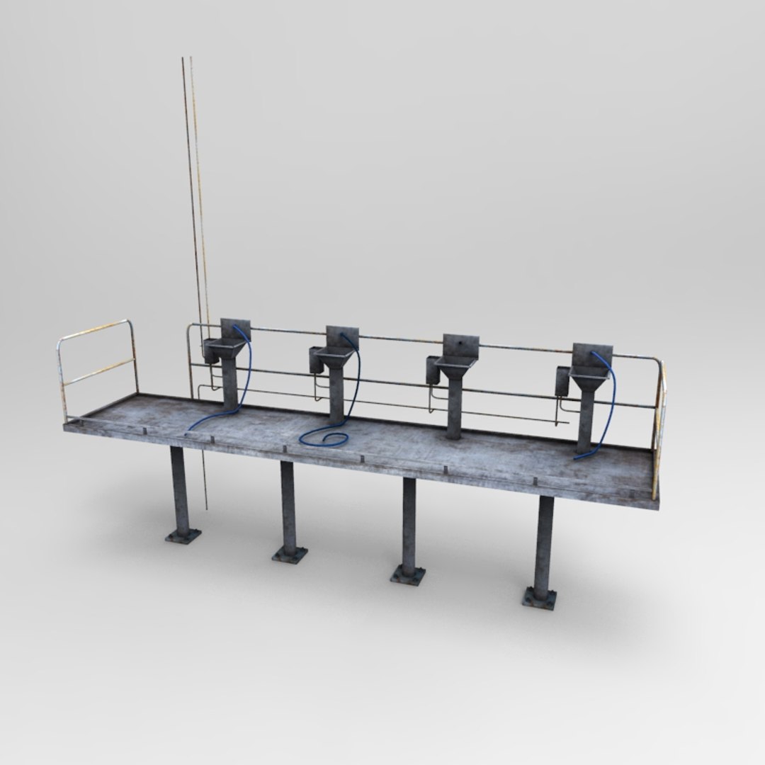 Standing Platform Prop 3d Model