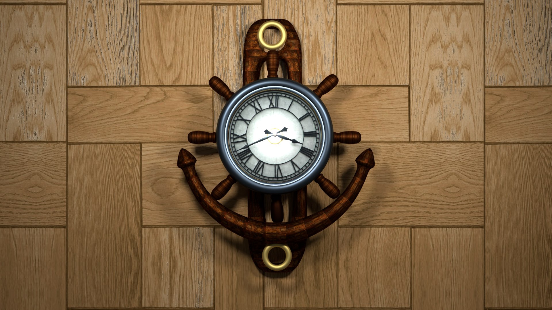 3D wall clock model - TurboSquid 1210215