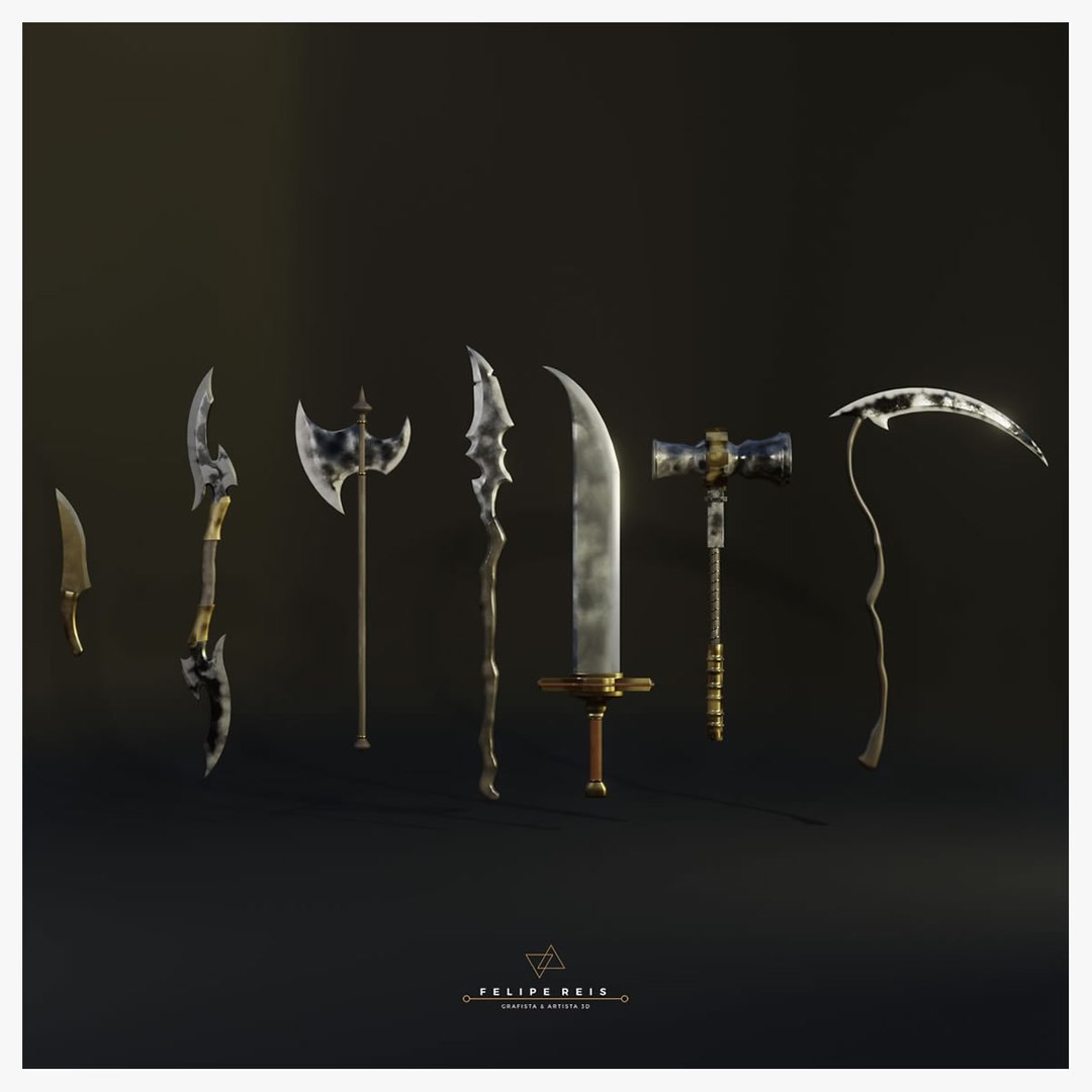 RPG Blades 3D 모델 - TurboSquid 1990421