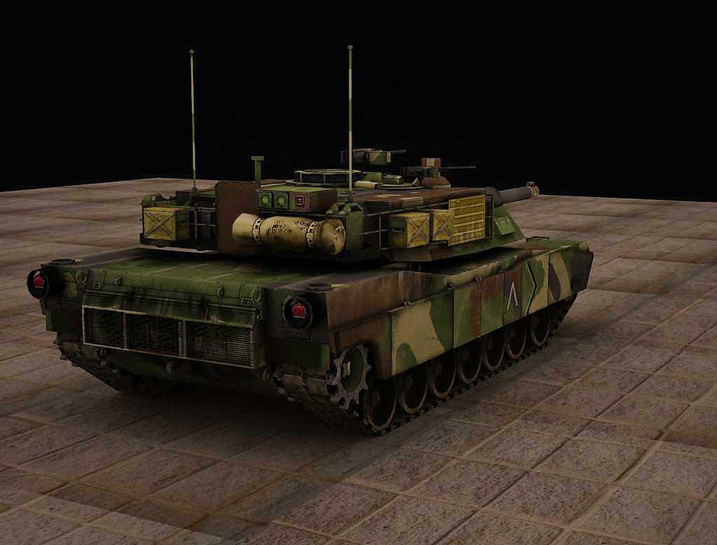 3d M1a2 Abrams Tank Model