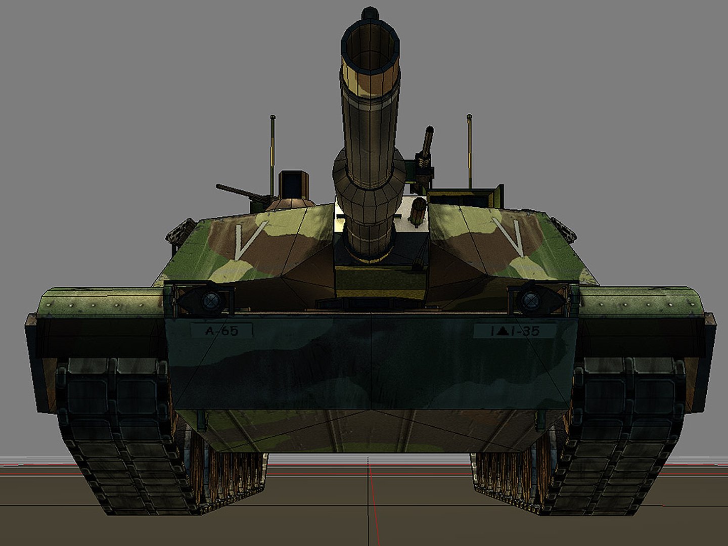 3d M1a2 Abrams Tank Model
