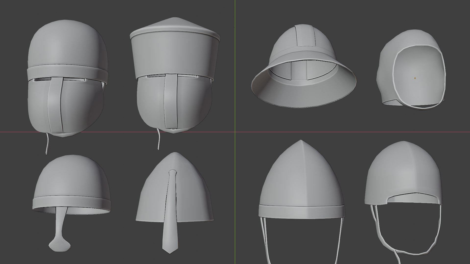 3D Medieval Helmets - TurboSquid 2086081