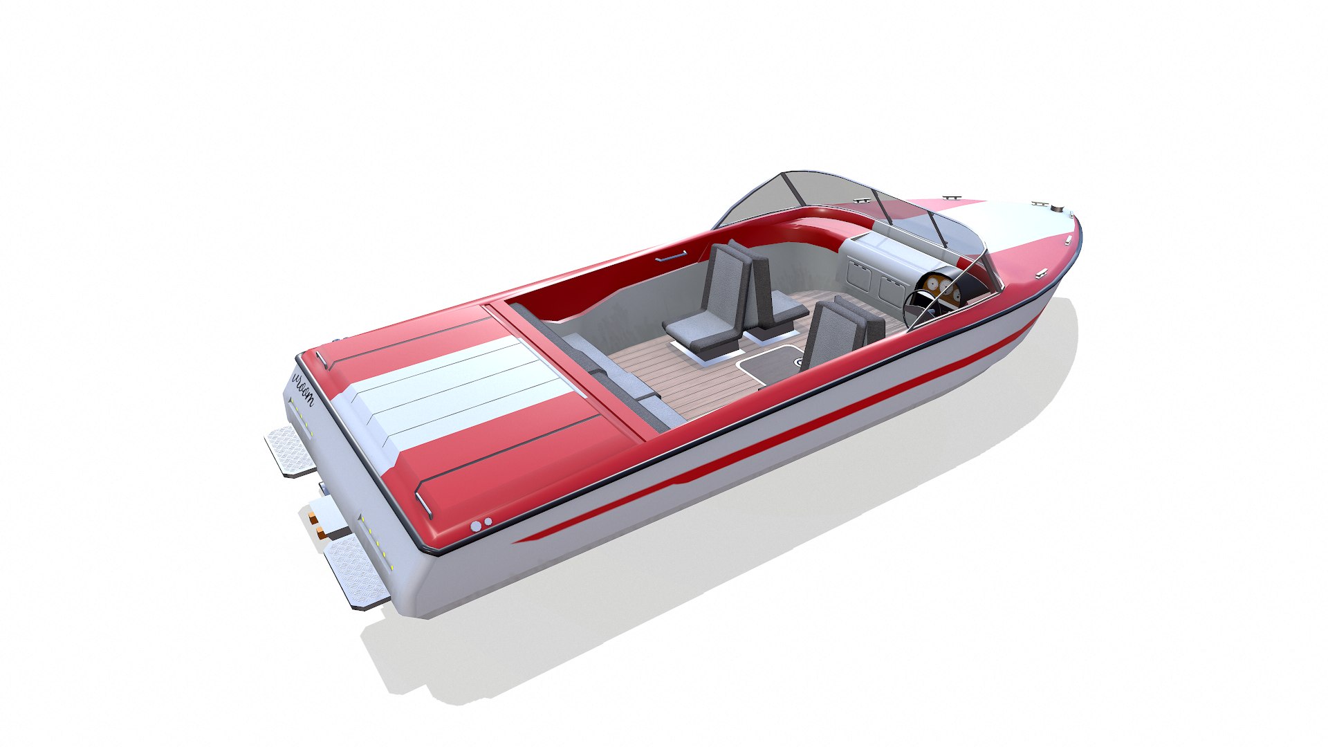 Speedboat 8 Low-poly PBR 3D - TurboSquid 2388080