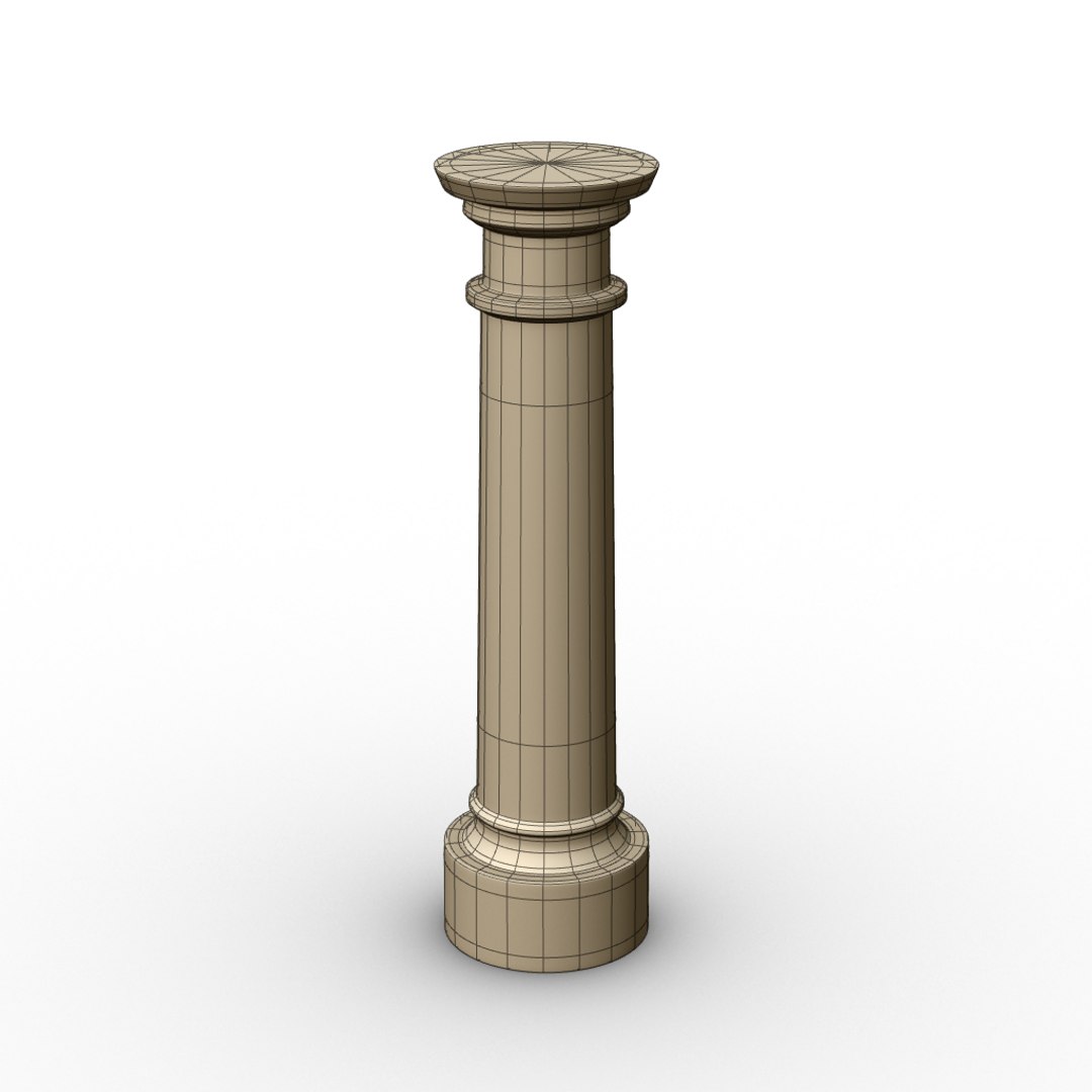 Ornamental Pillar 3D Model - TurboSquid 1208736