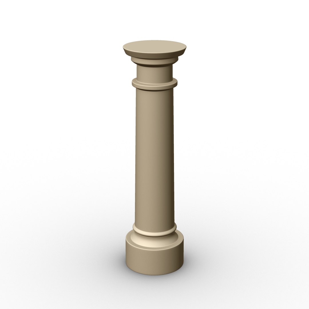 Ornamental Pillar 3D Model - TurboSquid 1208736