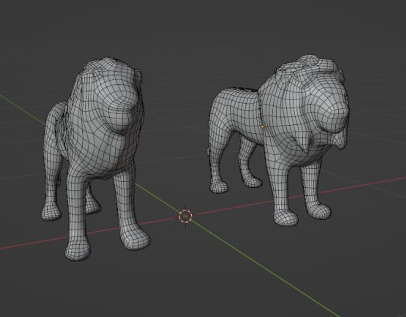 3D Model Realistic White Lion Low Poly - TurboSquid 2214446