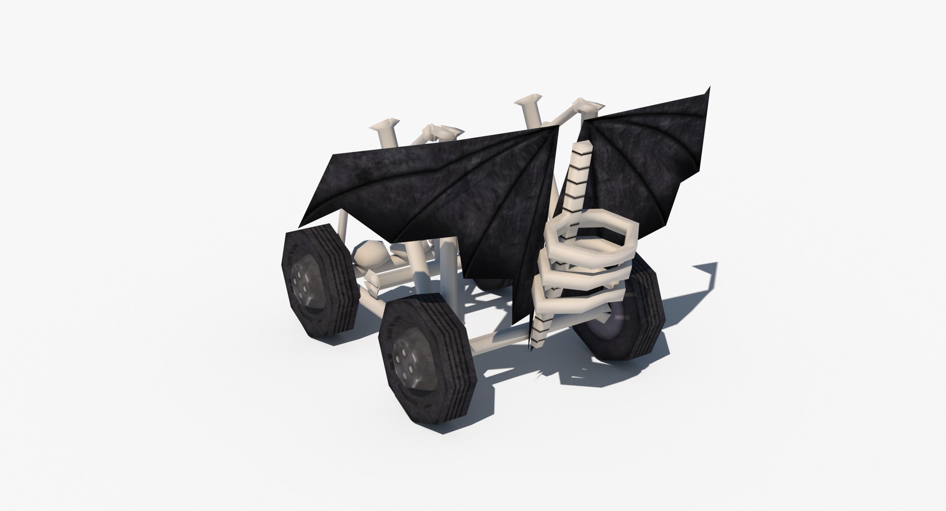 Free Skeleton Character Car 3d Model
