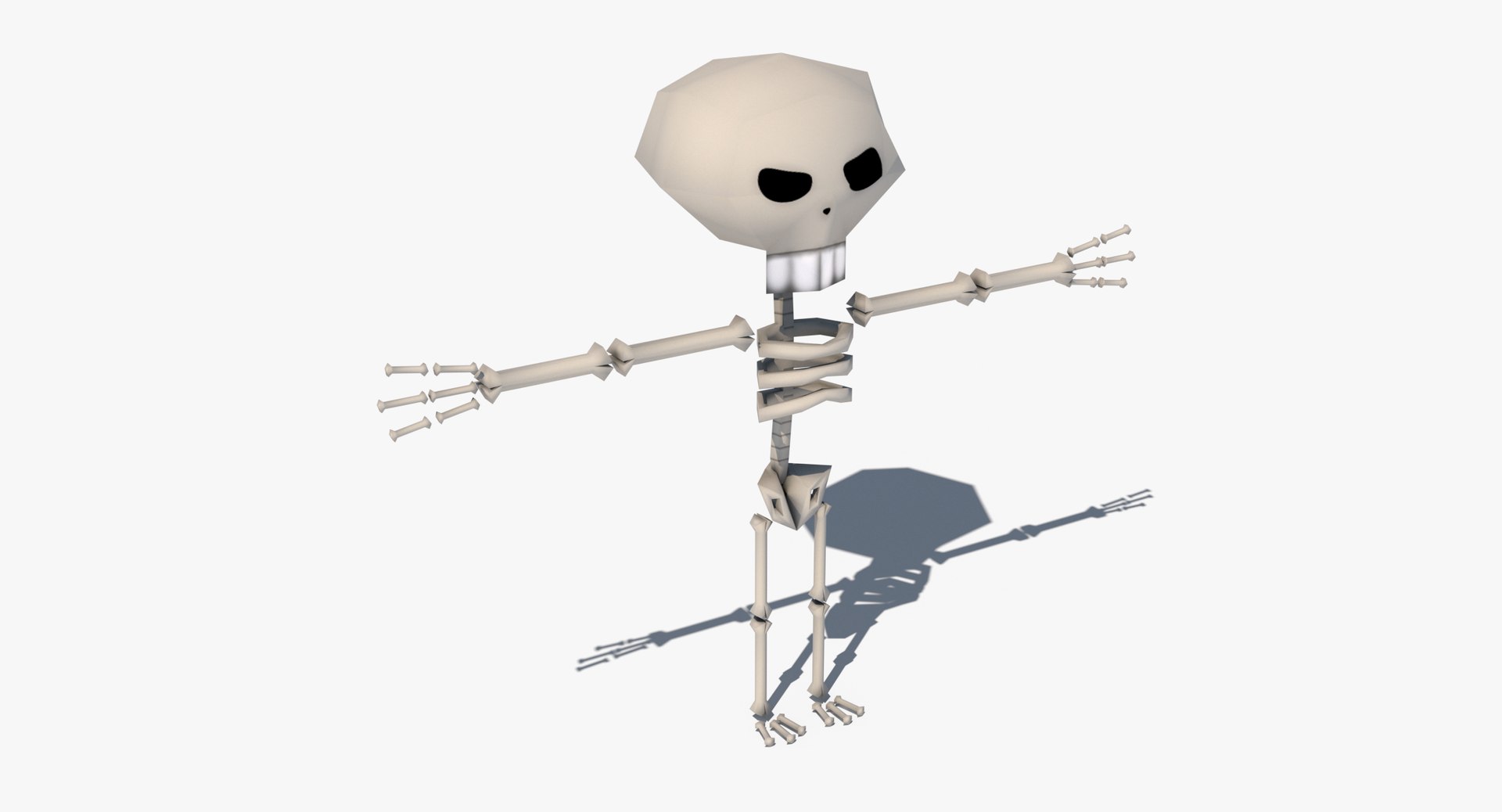 Free Skeleton Character Car 3d Model