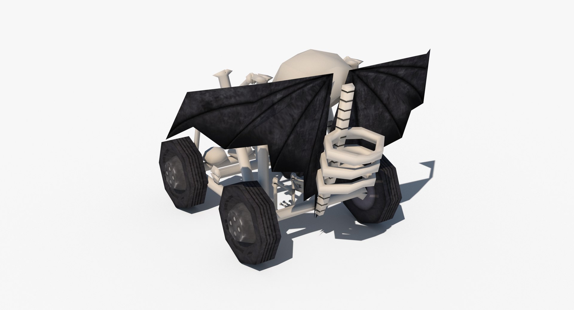 Free Skeleton Character Car 3d Model