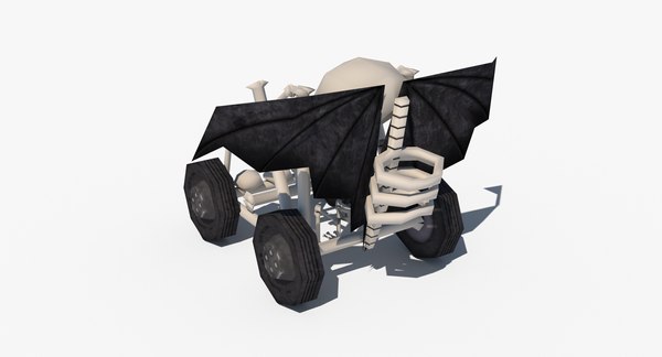free skeleton character car 3d model