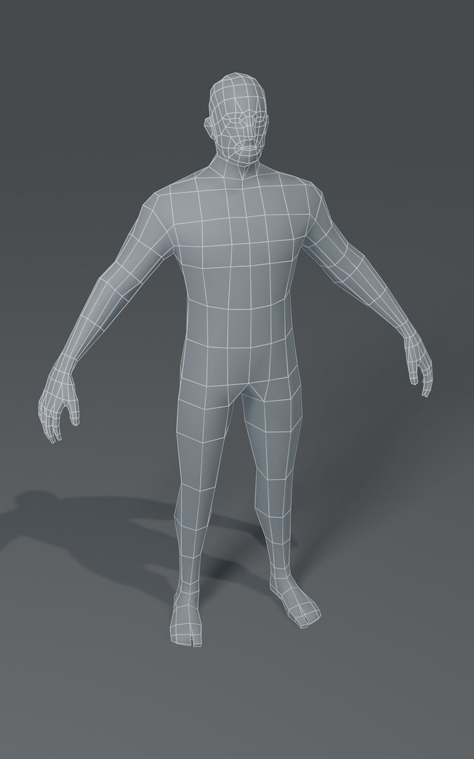 Male Body Base Mesh Model - TurboSquid 1649348