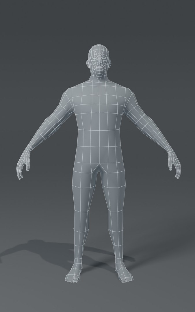 Male Body Base Mesh Model - TurboSquid 1649348