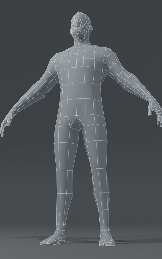 Male Body Base Mesh Model - TurboSquid 1649348