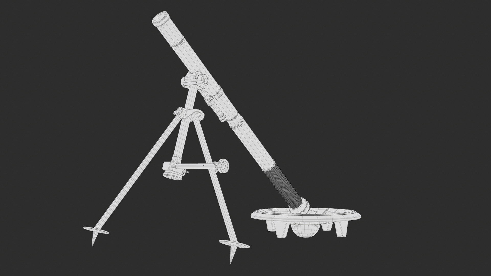 Mortar 81mm PBR Model - TurboSquid 2148746