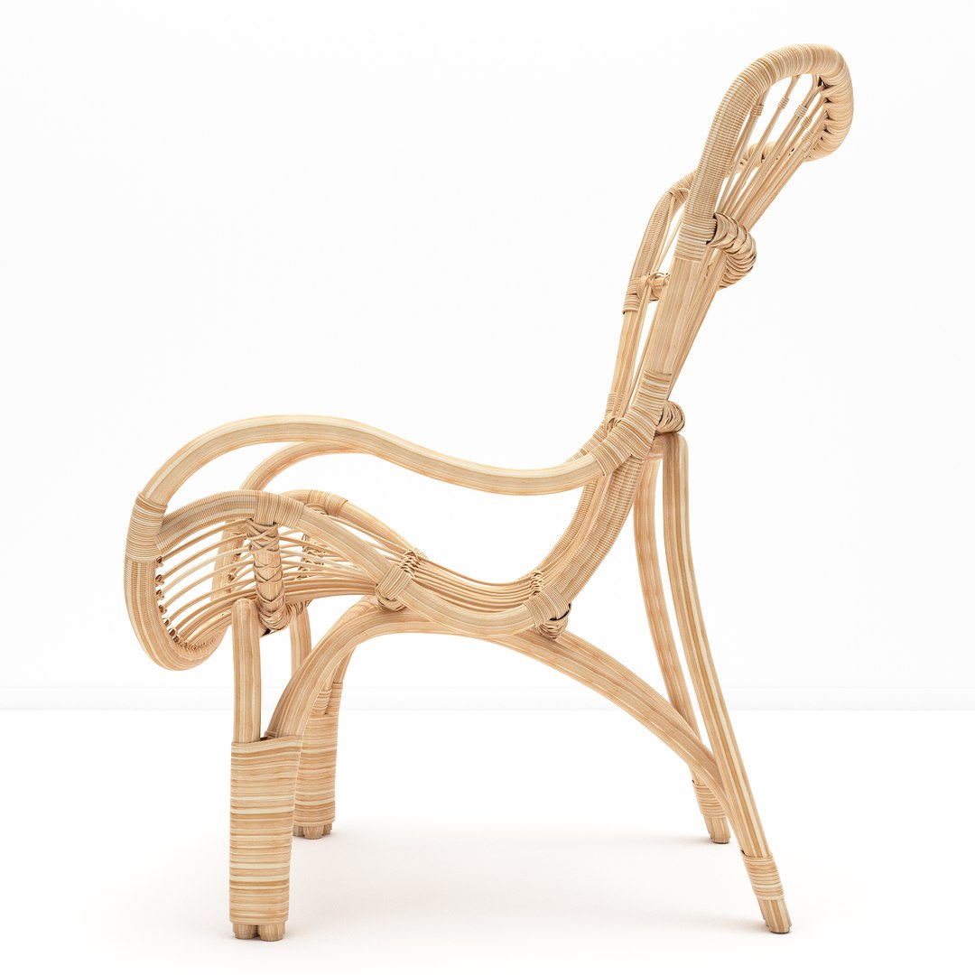 Rattan Chair 3D Model - TurboSquid 1852813