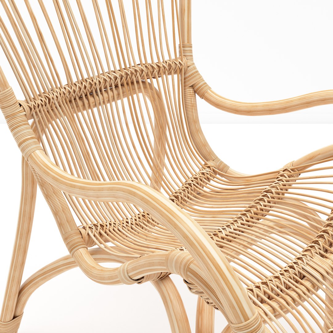 Rattan Chair 3D Model - TurboSquid 1852813