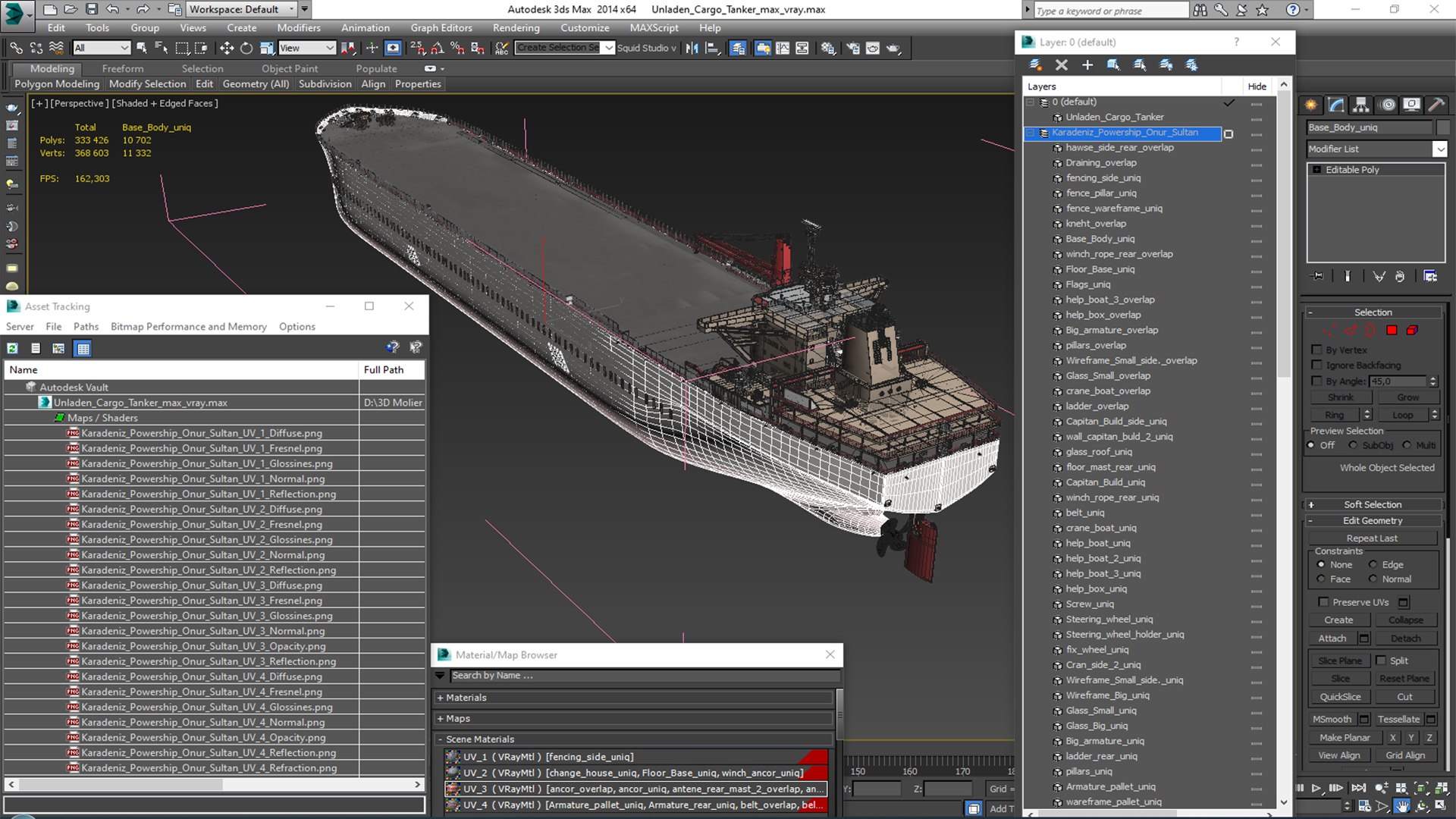 3D Unladen Cargo Tanker - TurboSquid 2114711