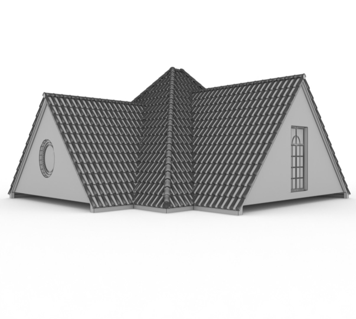 3D Realistic Roof Shingles 1 Model - TurboSquid 1723383