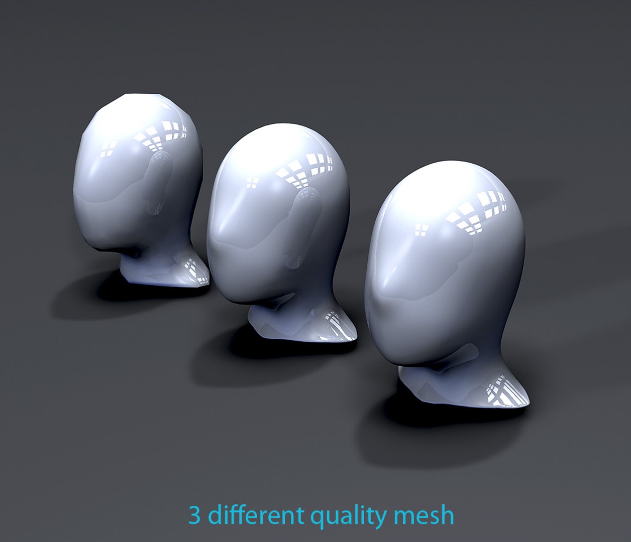 3D head characters 3 meshes - TurboSquid 1150399