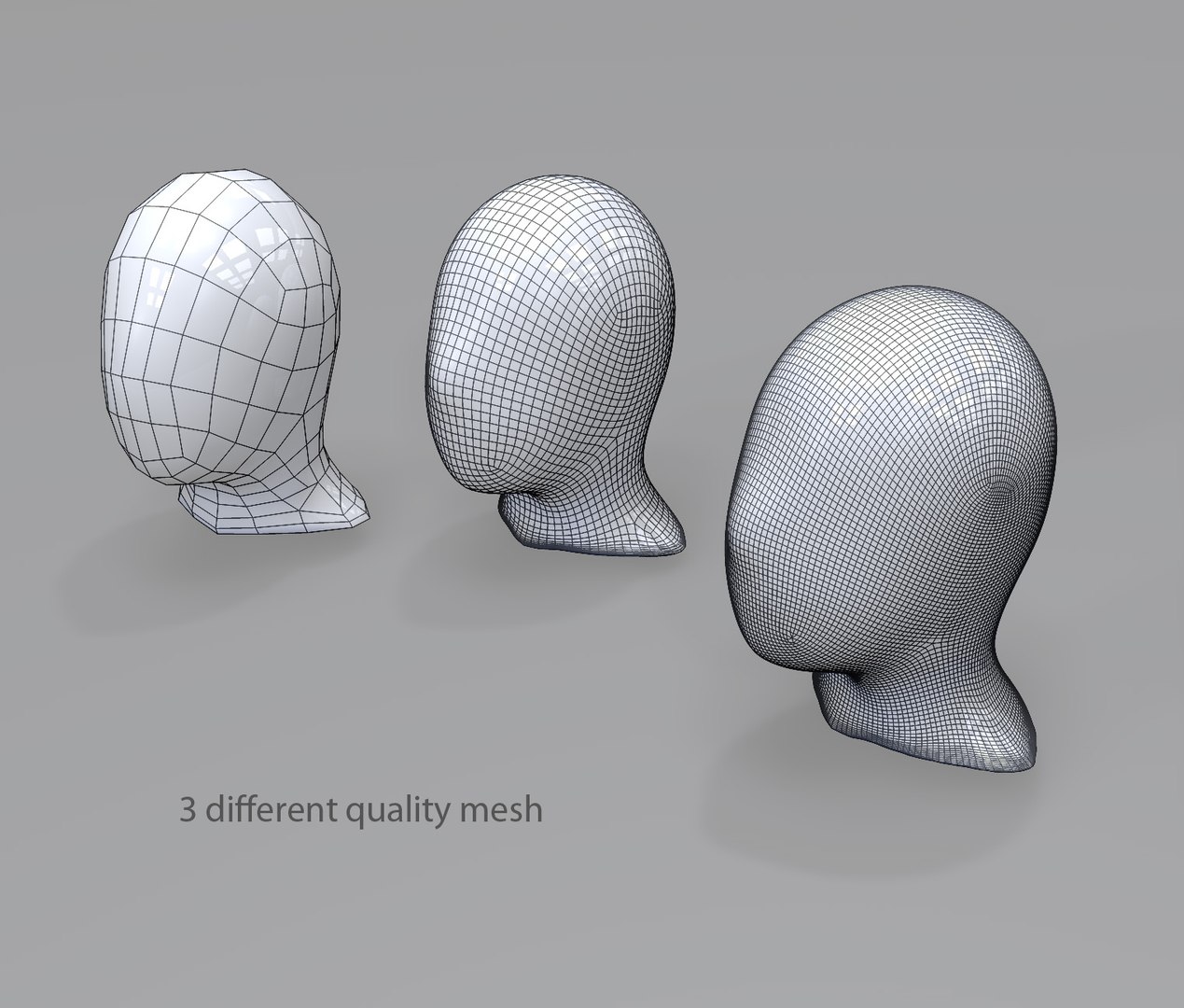 3D head characters 3 meshes - TurboSquid 1150399