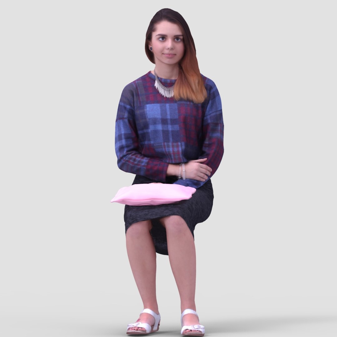 Realistic Casual Humans 3d Model