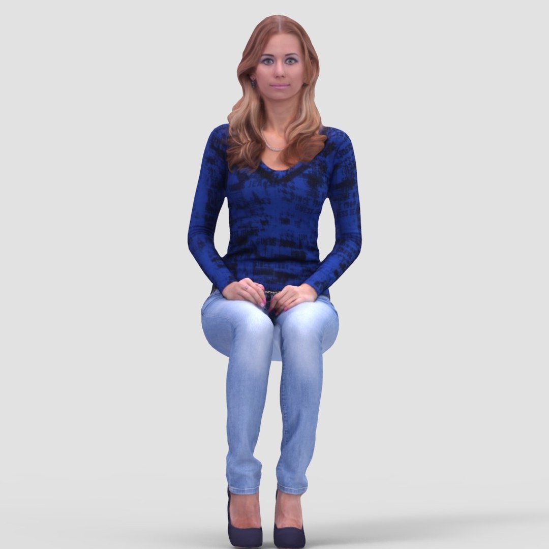 Realistic Casual Humans 3d Model