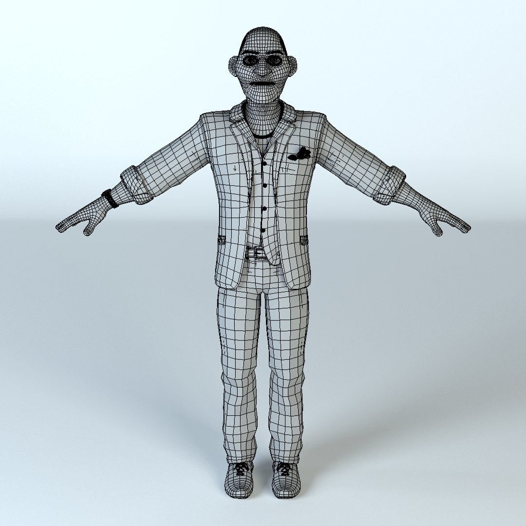 Man Cartoon 3D Model - TurboSquid 1254050
